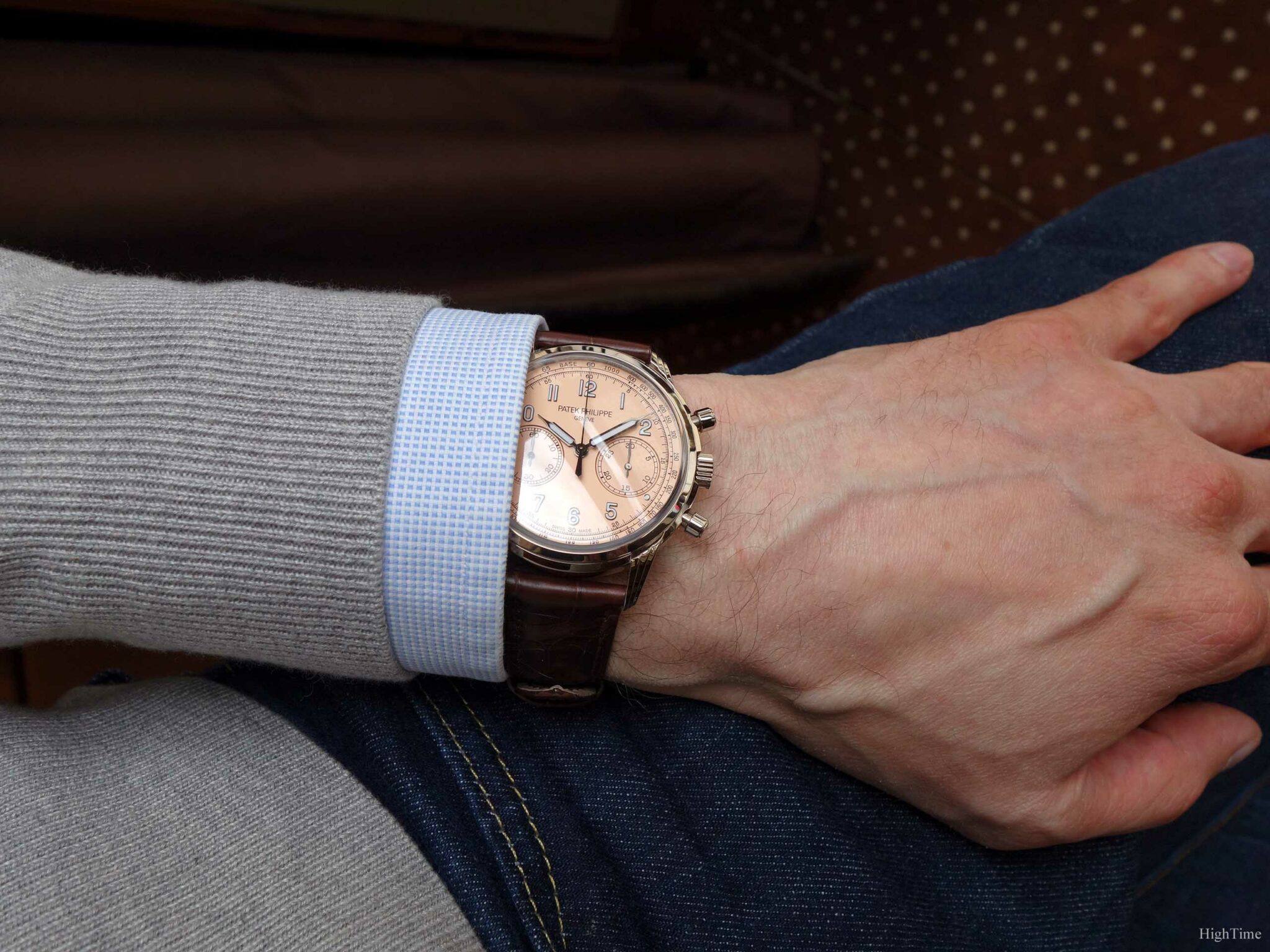 Patek Philippe 5172G Chronograph Salmon dial - Review & Pictures - HIGHTIME