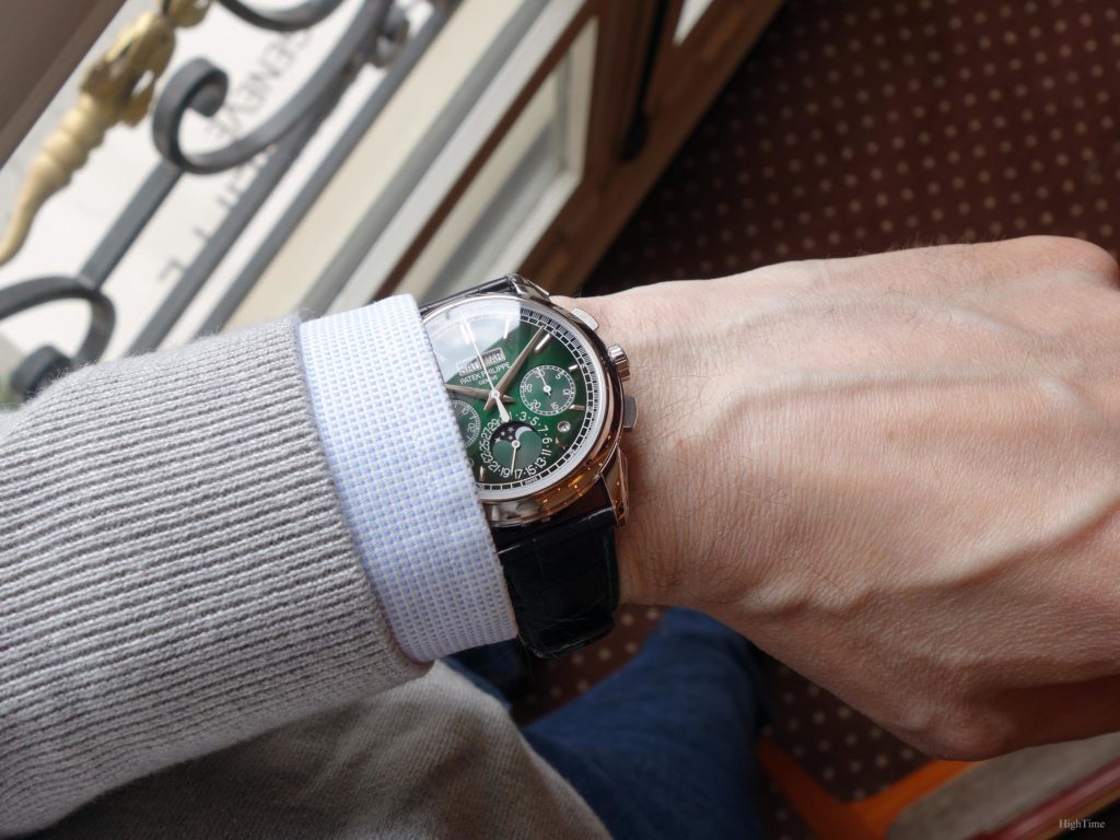 The Patek Philippe 5270P Chronograph Perpetual Calendar in Green ...